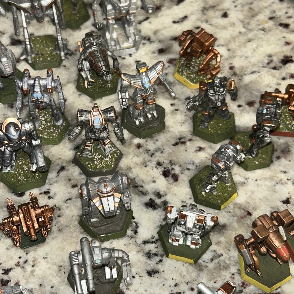 Battletech Miniatures Mech Metal Army Lot Of 112 Ral Partha ...