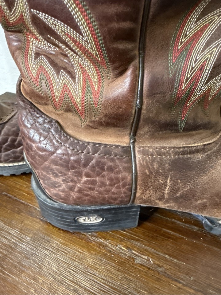 Tony Lama TLX~Cowboy Work Boots~Men's 9.5 Waterproof Brown~XT5000 | eBay