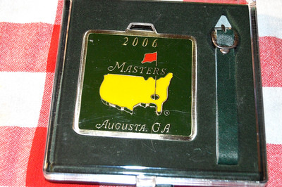 2006 Masters Augusta Golf Tournament Bag Tag in Case Phil Mickelson Win ...