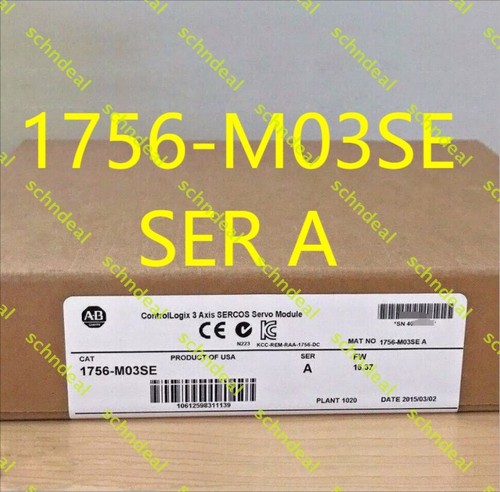 ALLEN BRADLEY NEW 1756-M03SE ControlLogix 3 Axis SERCOS Servo Module ...