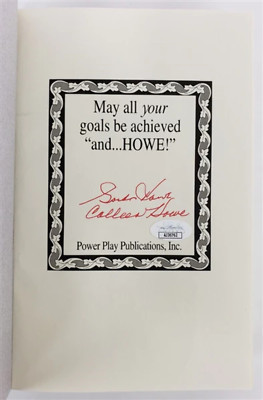 Gordie & Colleen Howe Dual Signed (JSA) Hardcover Book - And ...Howe ...