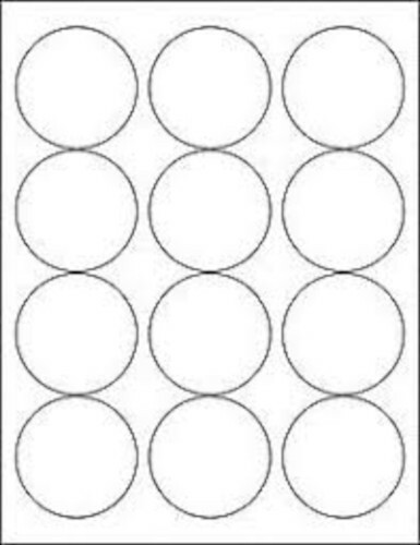 2 1/2 inch Circle Stickers - 25 sheets 12 per sheet 300 labels | eBay