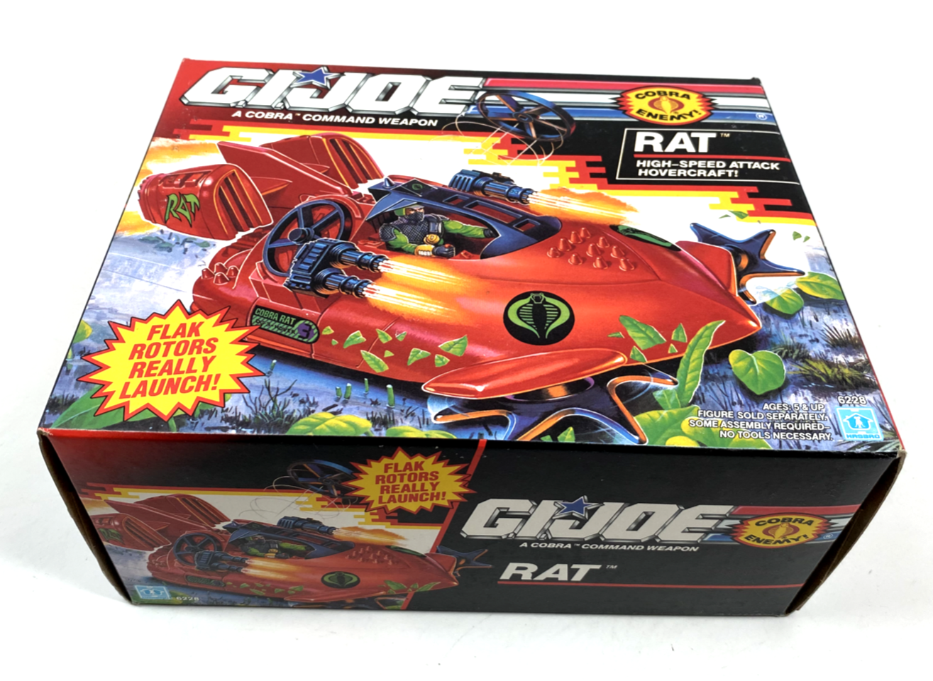 Vintage Hasbro GI Joe Cobra RAT Hovercraft ARAH toy SEALED Vehicle | eBay