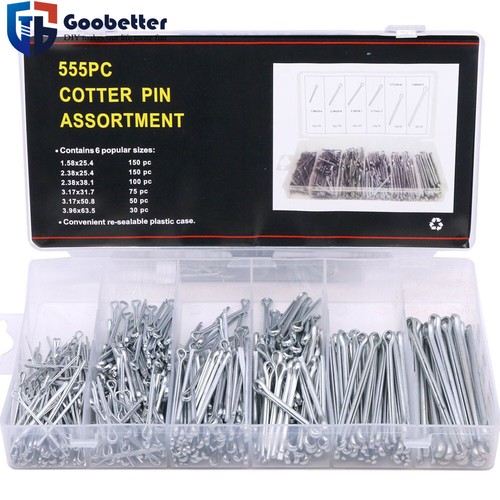 555Pc Cotter Pin Assortment Kit Clip Key Split Pin Fastener Clips For Automotive | eBay