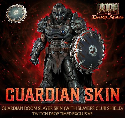 DOOM: THE DARK AGES GUARDIAN SKIN | Twitch Drops | SLAYER SKIN AND ...