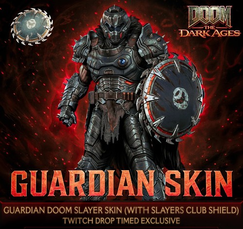 DOOM: THE DARK AGES GUARDIAN SKIN | Twitch Drops | SLAYER SKIN AND ...