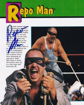 Repo Man Signed 8x10 Photo Pro Wrestling WWF Barry Darsow Demolition ...