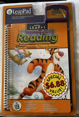 NEW LeapFrog LeapPad Leap1 Reading Disney’s Bounce Tigger Bounce Winnie ...