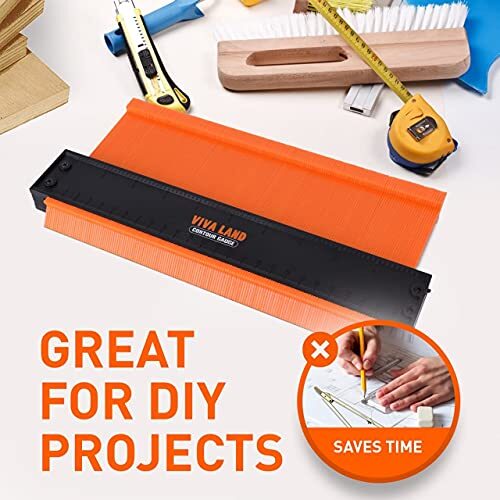 2 Pack Contour Gauge Profile Tool Irregular Shape Copy Tool with Lock ...