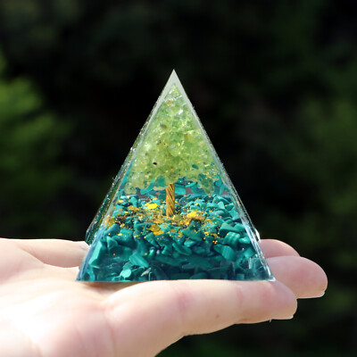 Green Tree of Life Pyramid Healing Crystal Pyramid Pyramid for ...