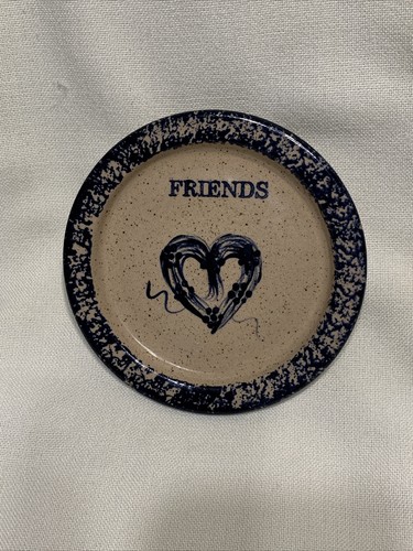 Vintage Three Rivers Pottery 1992 ~ FRIENDS Pillar Candle Holder ...