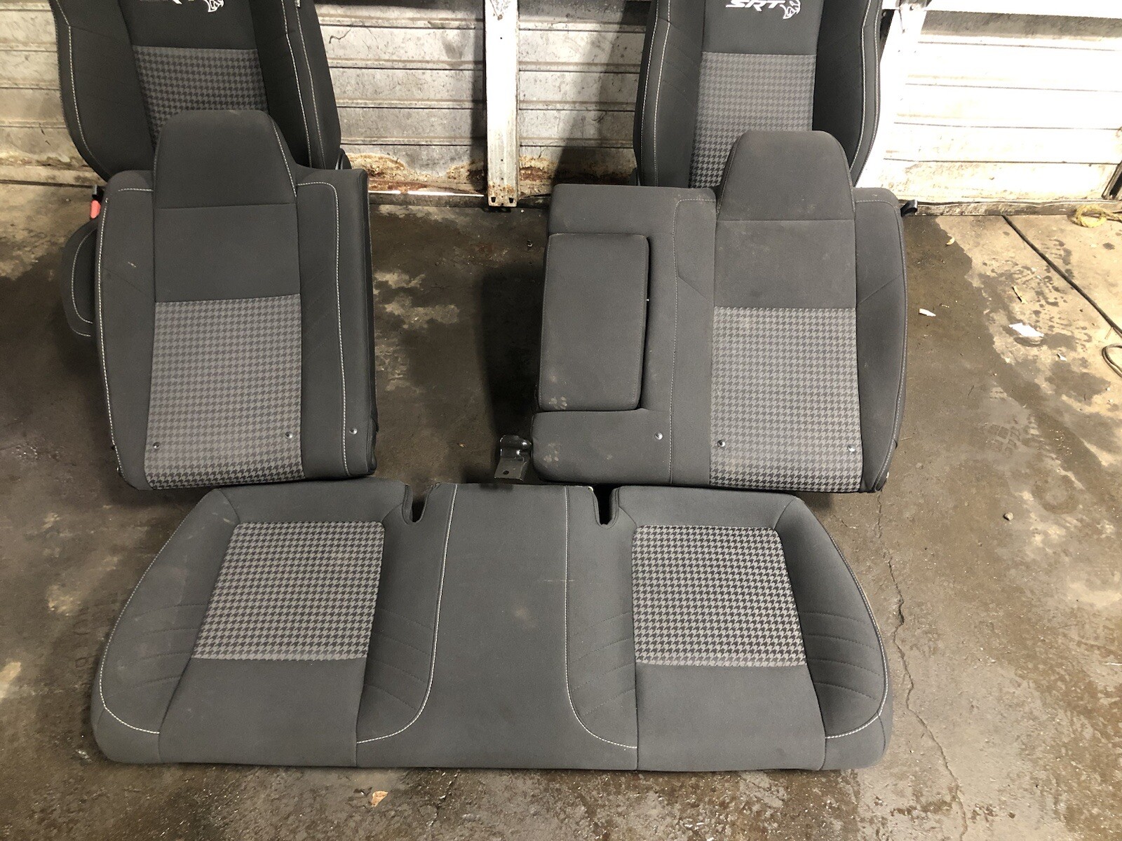 15-23 Dodge Challenger Hellcat Houndstooth Bucket Seats Set | eBay