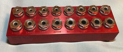 ID Drill Bushing Set - THREADED - 16 Piece Kit - Aircraft Sheet Metal ...