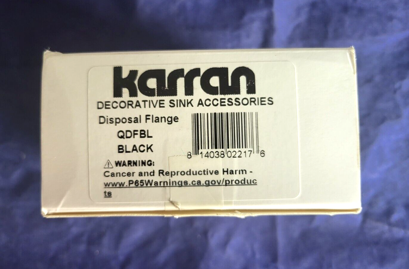 Karran Karran decorative disposal flange 3.5" Black Plastic Rust ...