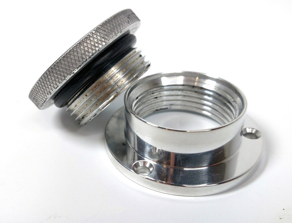 Universal Polished Aluminum Valve Cover Bung Rear End Inspection Weld ...