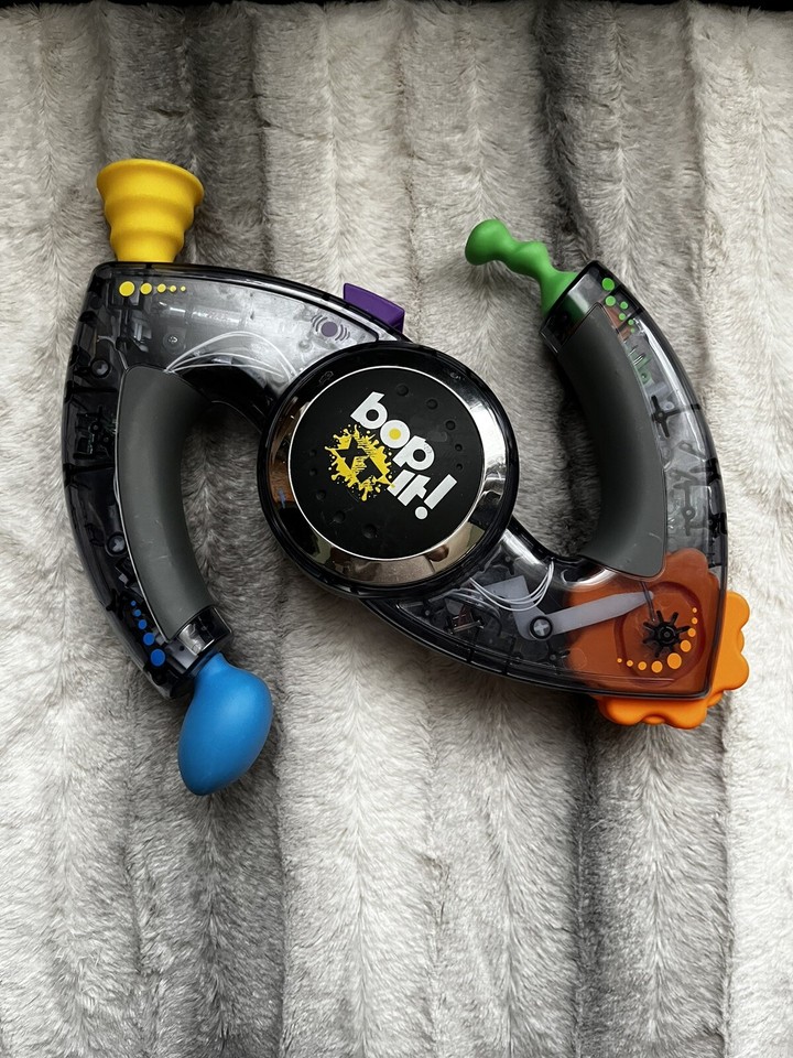 Vintage Hasbro Bop IT! XT Clear Gray Lightweight Electronic Handheld ...