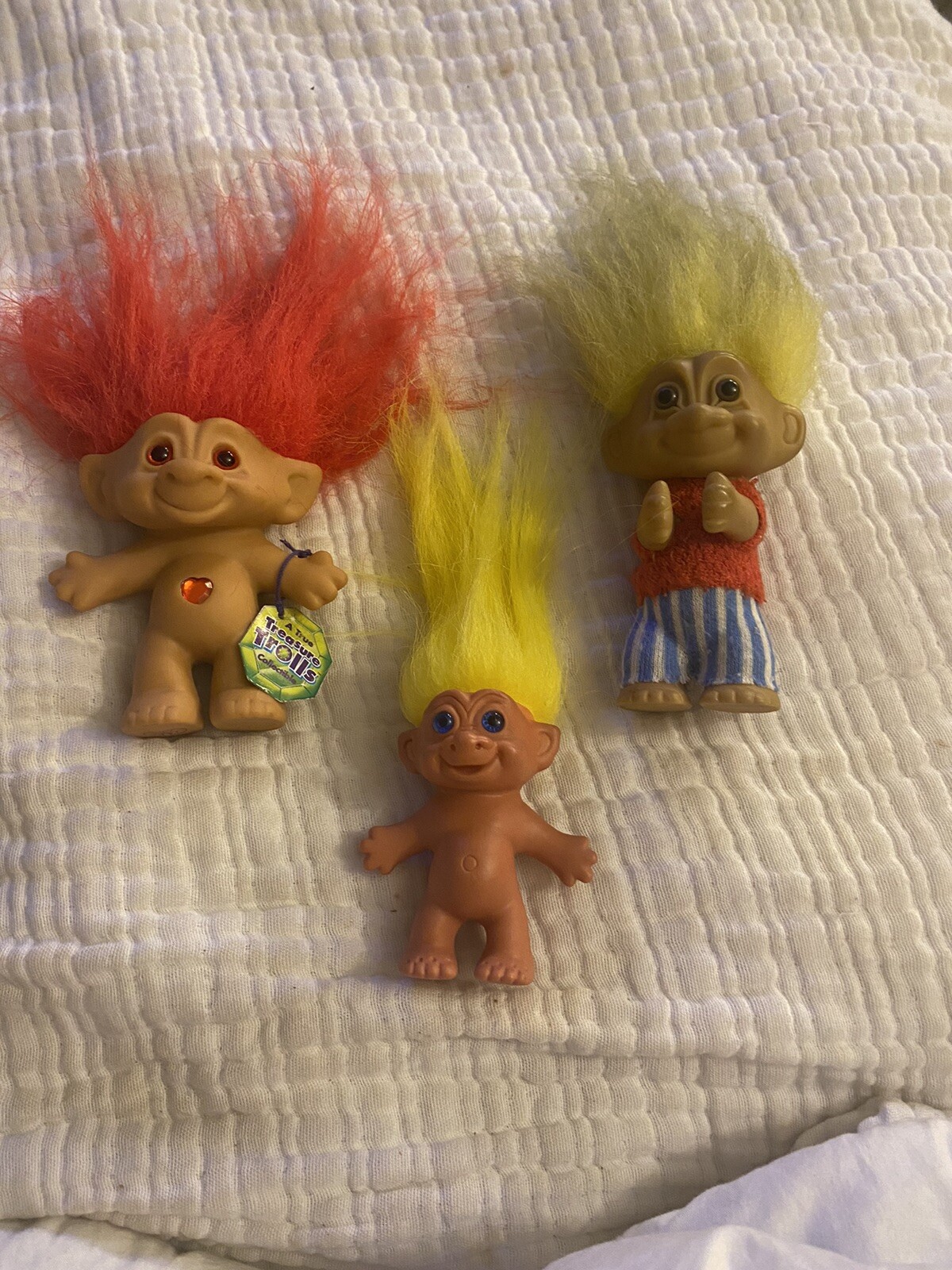 Vintage Russ Troll Dolls Lot of 3 Assorted Troll Dolls 1990's | eBay