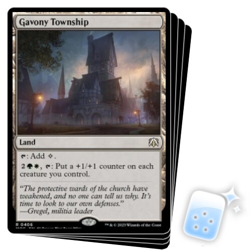 GAVONY TOWNSHIP X4 March Of The Machine: Commander Magic MTG MINT CARD ...