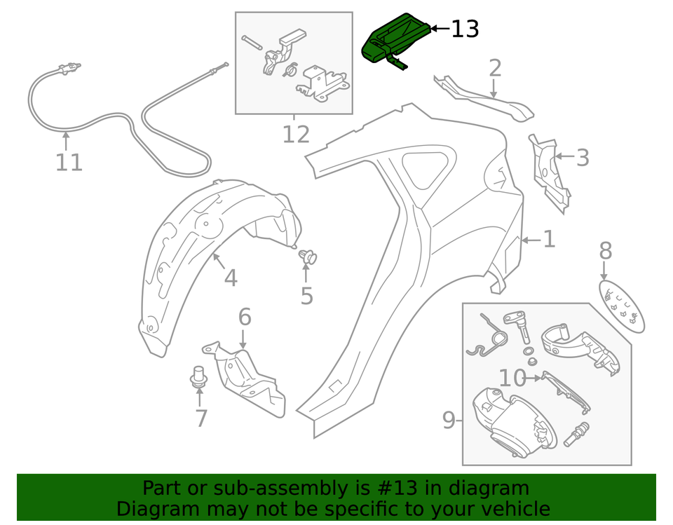 Genuine Subaru Cover 57345fj010 | eBay
