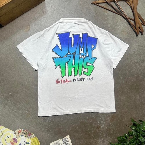 Vintage 90s Single Stitch No Fear “Jump This” Bungee Team Tee Shirt ...