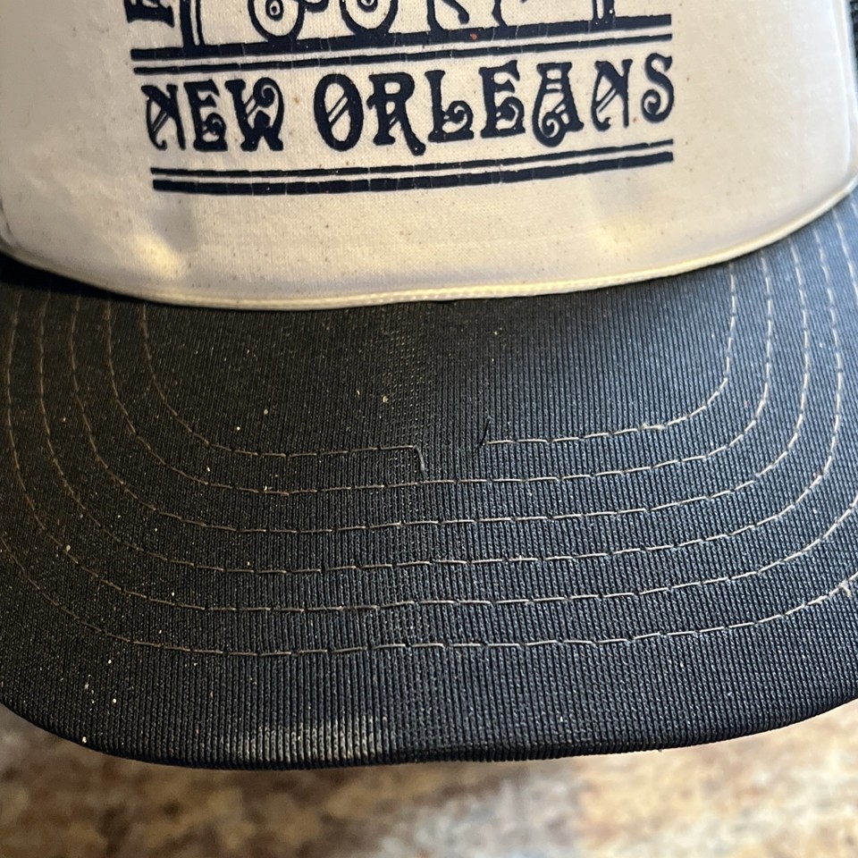 Distressed Vintage French Quarter New Orleans SnapBack Trucker Hat Cap ...