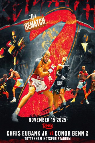 CHRIS EUBANK JR vs CONOR BENN 2 2026 Boxing Poster, Sport Art Print, No ...