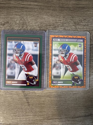 Trey Amos 2 Card Score Football Lot. Washington Commanders | eBay
