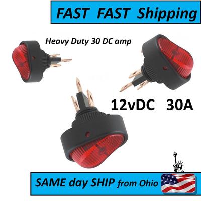 SPST 30A red switch | eBay