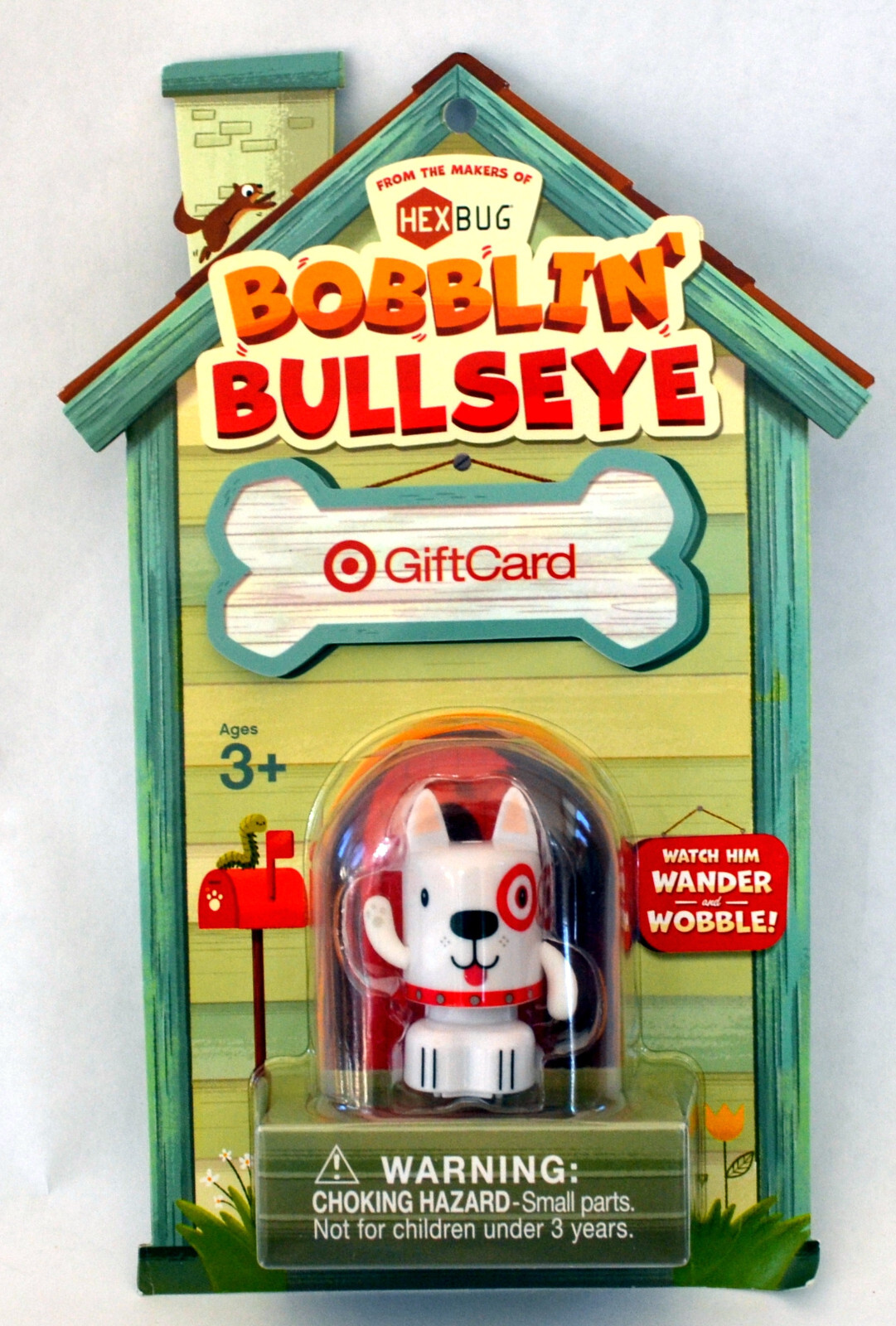 HEXBUG BOBBLIN' BULLSEYE DOG TARGET GIFT CARD (Zero Value) New Factory ...