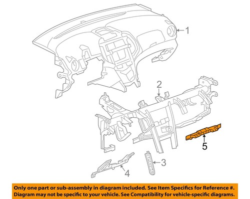 GM OEM 12-17 Sonic Instrument Panel Instrument Panel-Reinf Plate ...