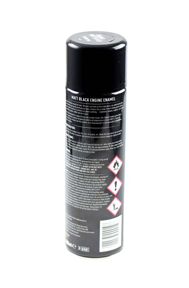 Simoniz VHT Enamel Matt Black Engine Spray Paint 500ml | eBay UK