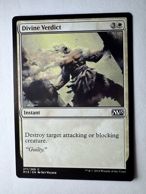 Divine Verdict Light Play, English Magic the Gathering MTG Magic 2015 ...