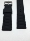 Authentic Fossil Watch Full Band 2piece Strap Rubber Pins Black V356 | eBay