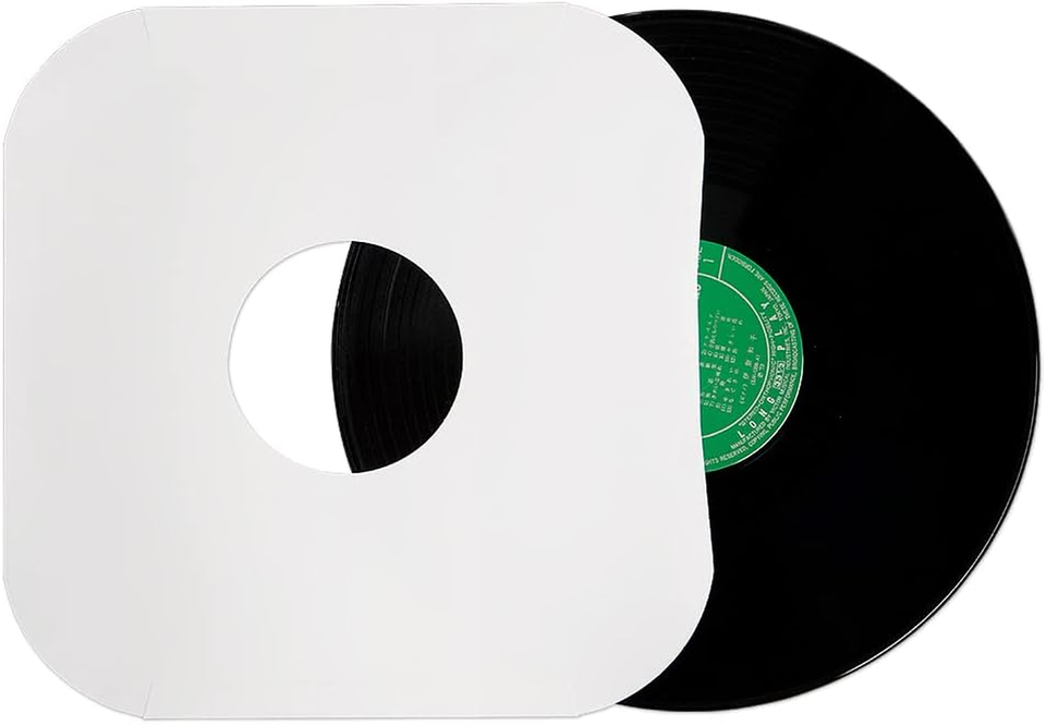 12 Inches Vinyl Record Inner Paper Sleeves - 100G Anti-Static White ...