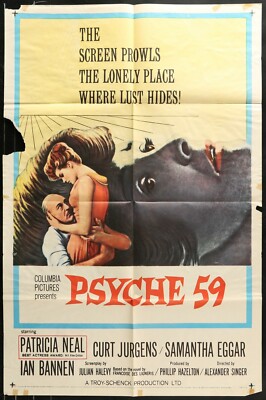 PSYCHE 59 Patricia Neal Samantha Eggar ORIGINAL 19641 Sheet Movie ...