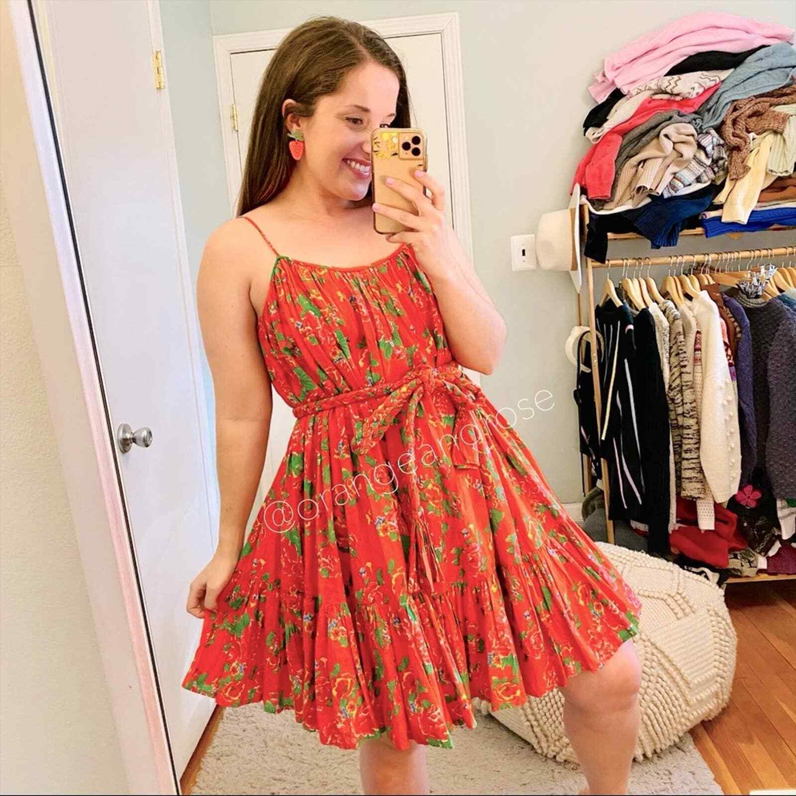 Rhode Resort Red Dazzle Floral Nala Braid Tropical Be… - Gem