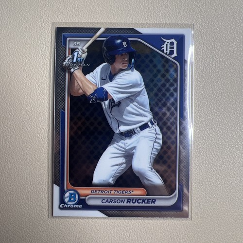 2024 1st Bowman Chrome Carson Rucker Tigers | eBay