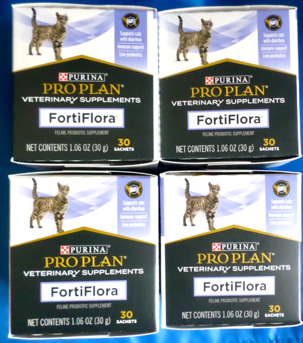 Purina FortiFlora Pro Plan Probiotic Supplement CAT 30 Sachets 5/2026 ...
