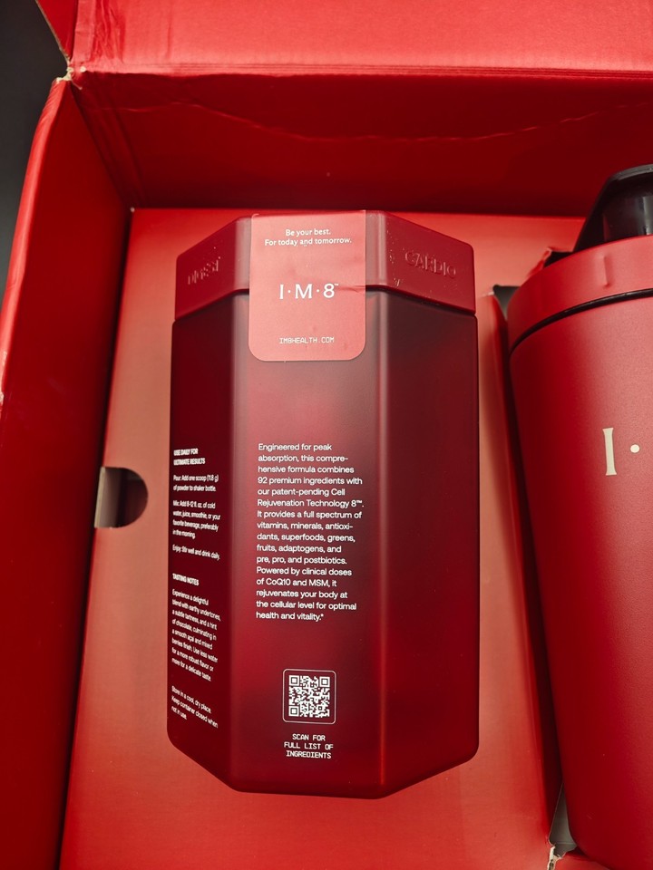 IM8 Health Wellness Daily Supplement Bottle + Scoop + 354 grams + 5 ...