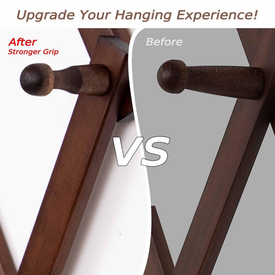 Hat Rack for Wall, Expandable Wall Hat Holder with 16 Hooks, 16 inch ...