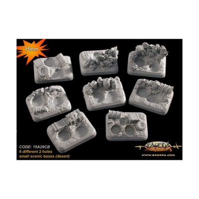 Baueda CAMA 15mm Small Scenic Bases (Desert) Pack New | eBay