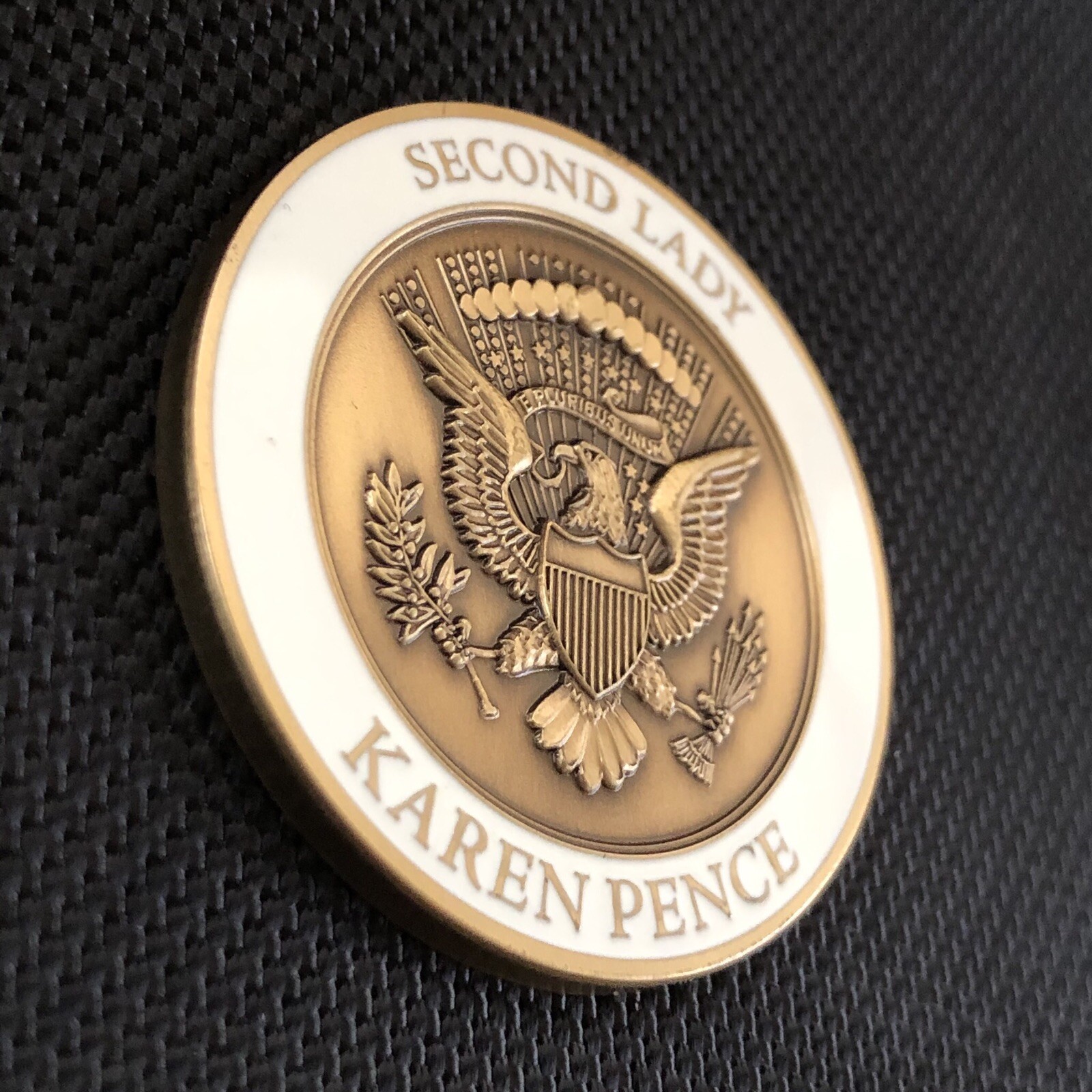 OFFICIAL SLOTUS SECOND LADY Karen Pence Challenge Coin | eBay