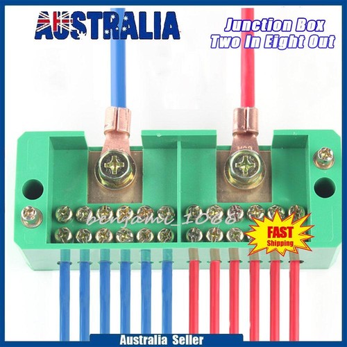 Electric Wire Connector Terminal Block Two In Eight Out Junction Box ...