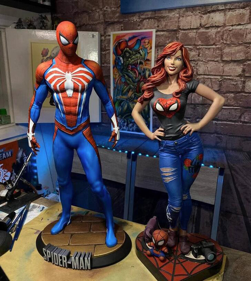 Mary Jane Watson 3D Print Figure Model Kits Unpainted Unassembled ...