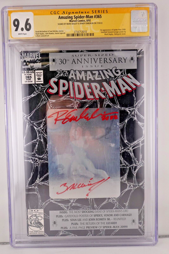 The Amazing Spider-Man #365 (MComics August-92) signed Mark Bagley ...