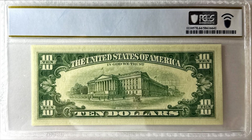 Fr. 2017-F* 1963A $10 Star Note Federal Reserve Atlanta PCGS CHOICE UNC ...