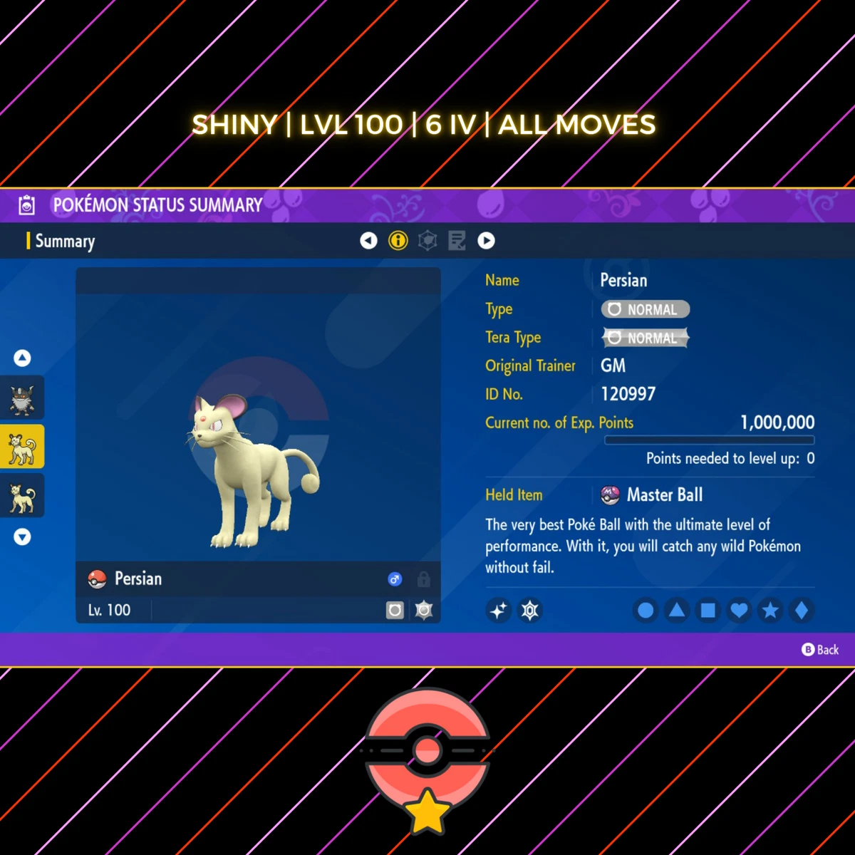 Persian Pokemon Shiny