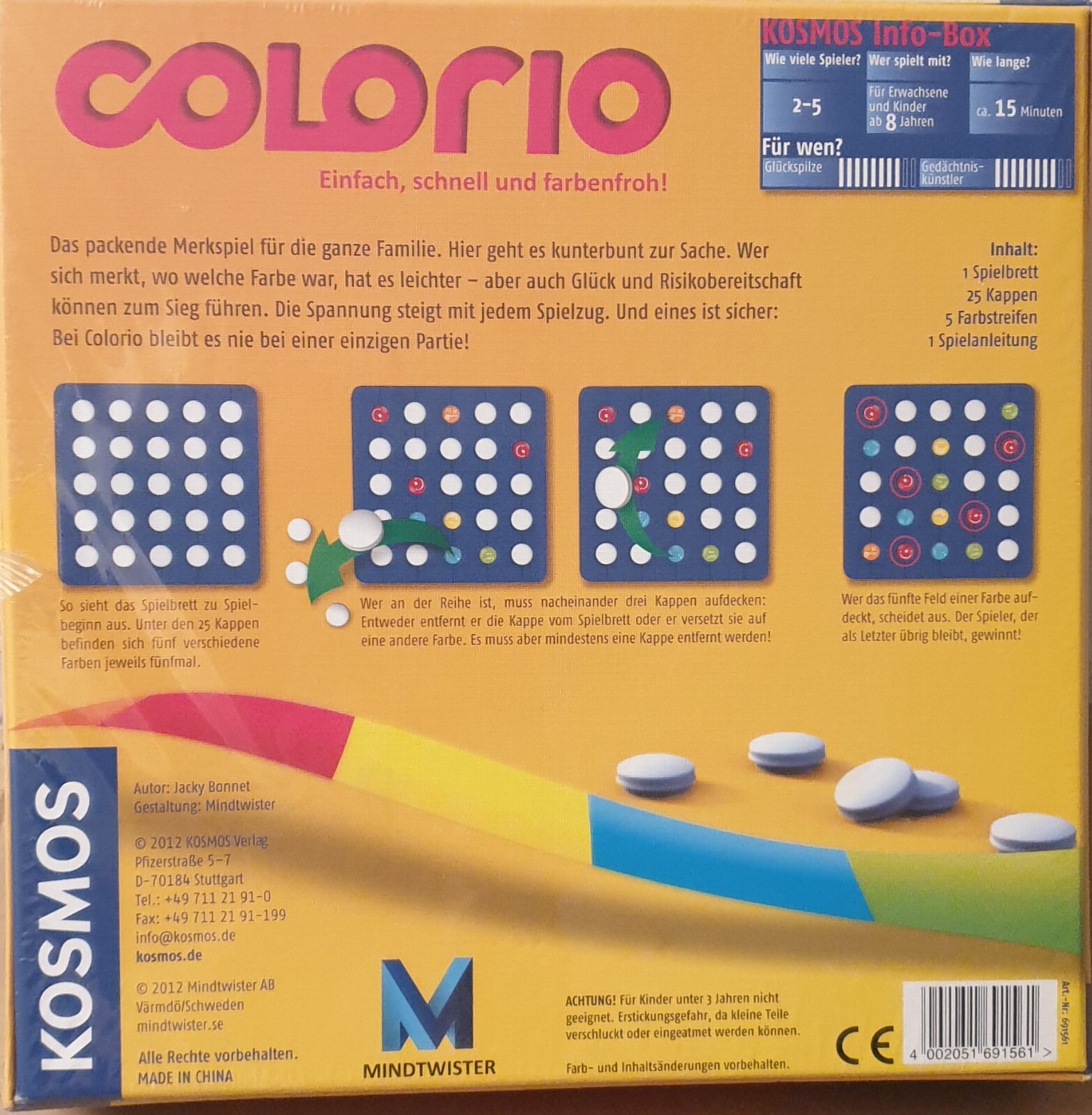 Colorio (Spiel) KOSMOS 69156 NEU & OVP in Folie angeschweißt, ab 8 ...