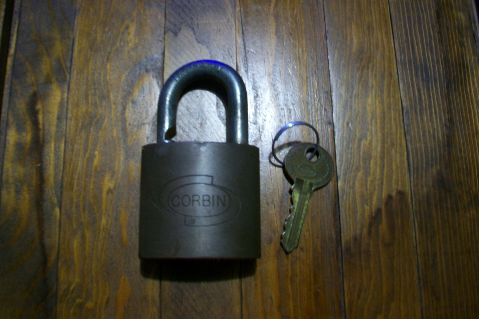 VINTAGE CORBIN LOCK BRASS PADLOCK & KEY. | eBay