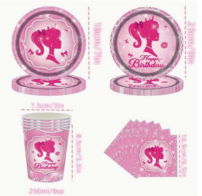 Barbie Princess Party Tableware | eBay